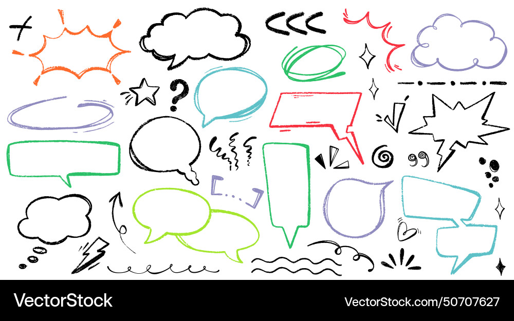 Hand drawn sketch pencil check marks strokes Vector Image