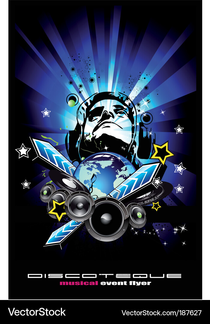 Music event background Royalty Free Vector Image