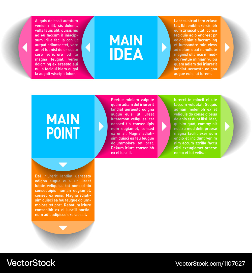 Process chart module Royalty Free Vector Image