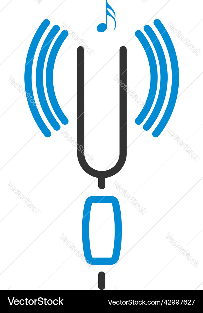 Tuning fork icon Royalty Free Vector Image - VectorStock