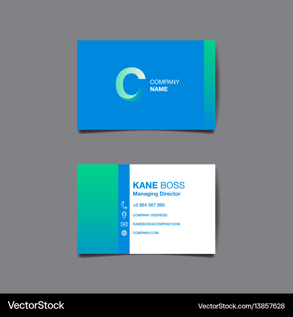 Business name card background Royalty Free Vector Image