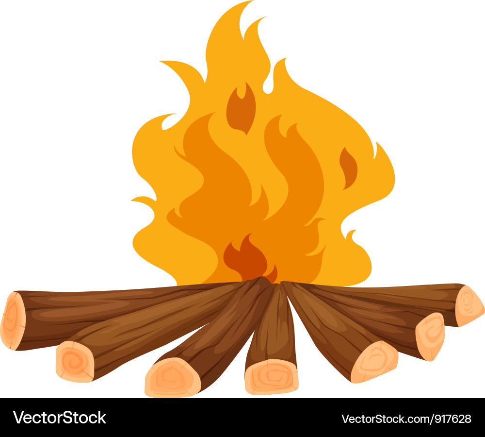 Campfire Royalty Free Vector Image - VectorStock