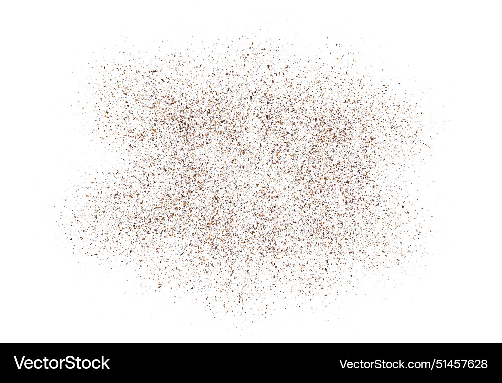 Coffee or chocolate powder flying dust particles Vector Image