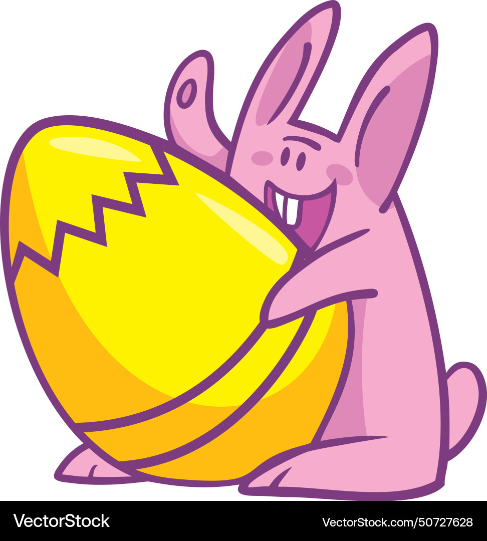 Easter rabbit Royalty Free Vector Image - VectorStock