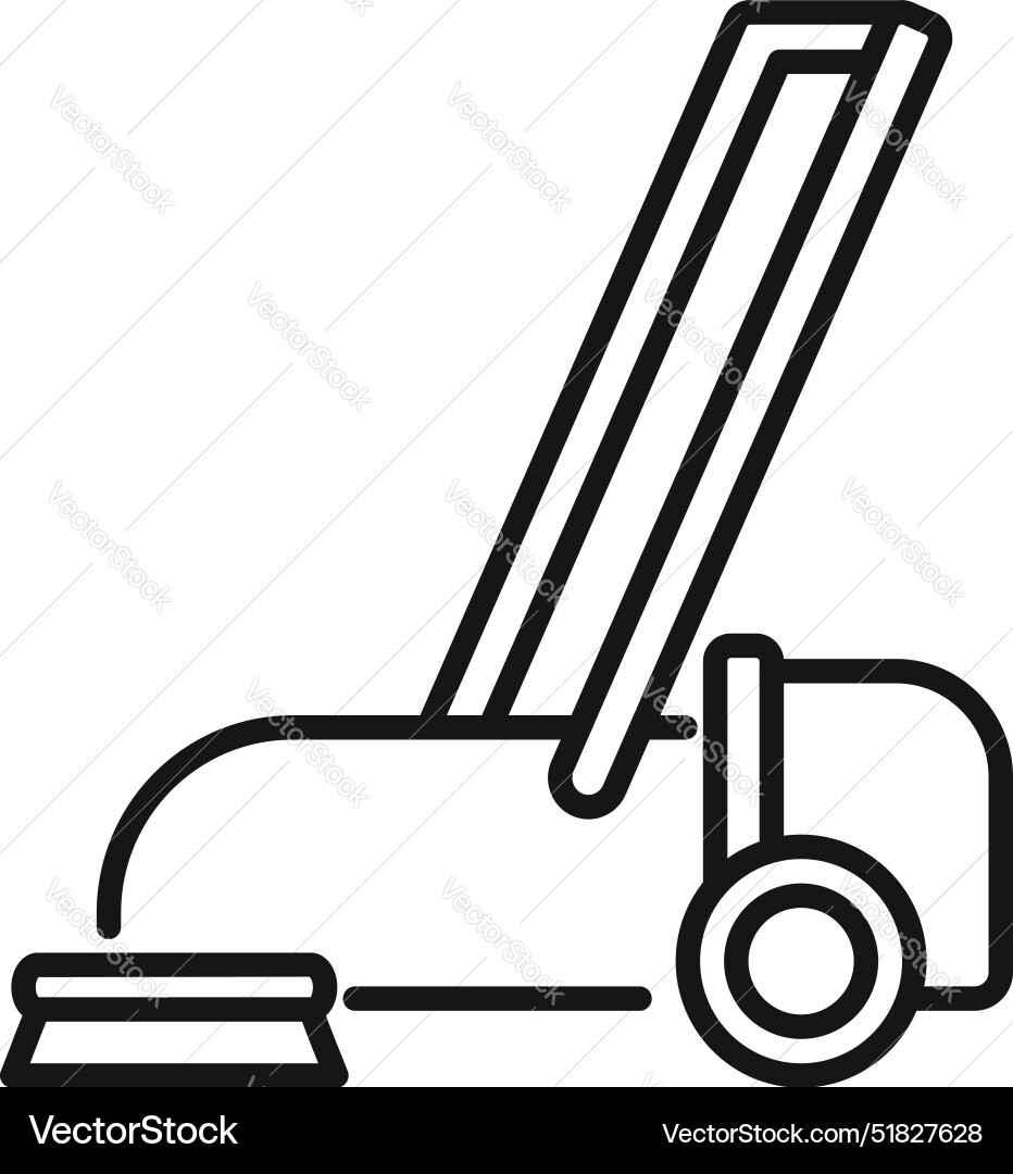 Professional cleaning equipment icon with vacuum Vector Image