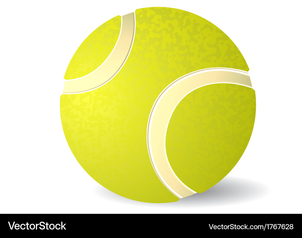 Tennis ball Royalty Free Vector Image - VectorStock