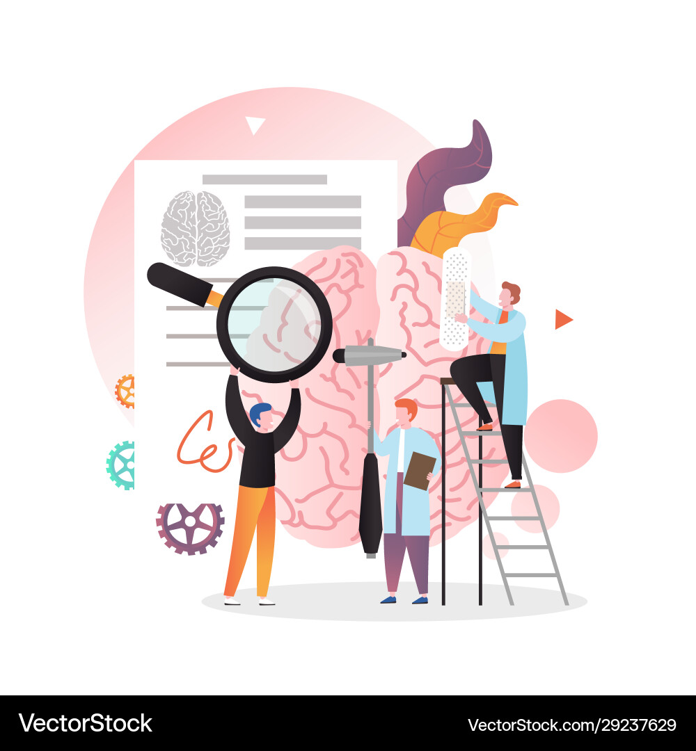 Brain Health Research Concept Royalty Free Vector Image