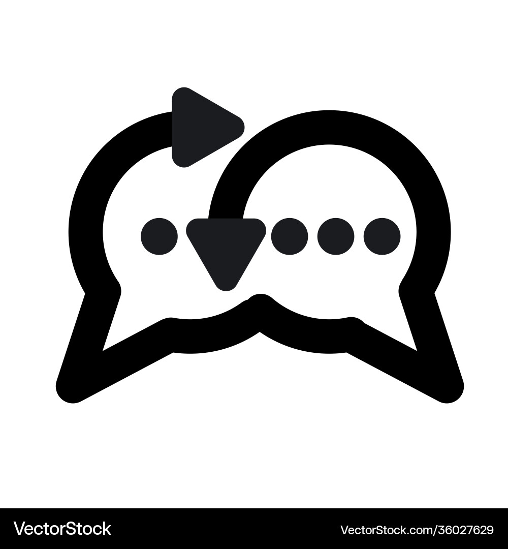 Chat sign Royalty Free Vector Image - VectorStock