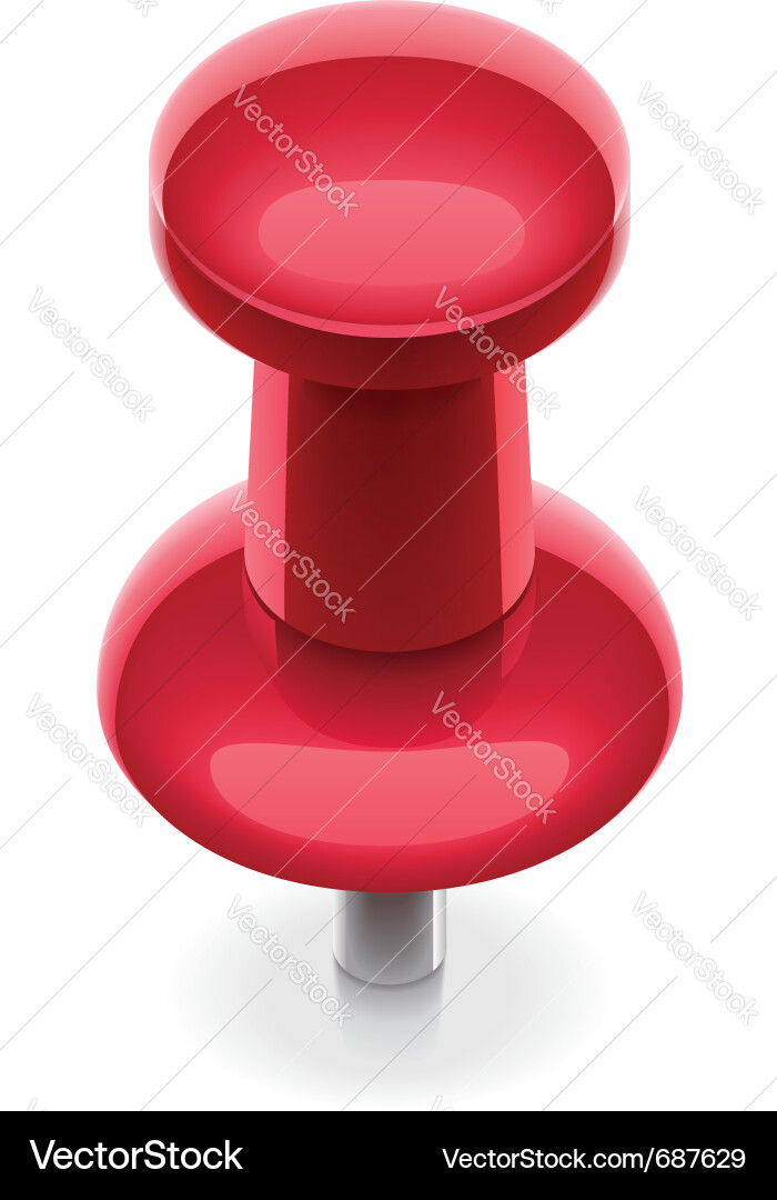 Thumbtack icon Royalty Free Vector Image - VectorStock