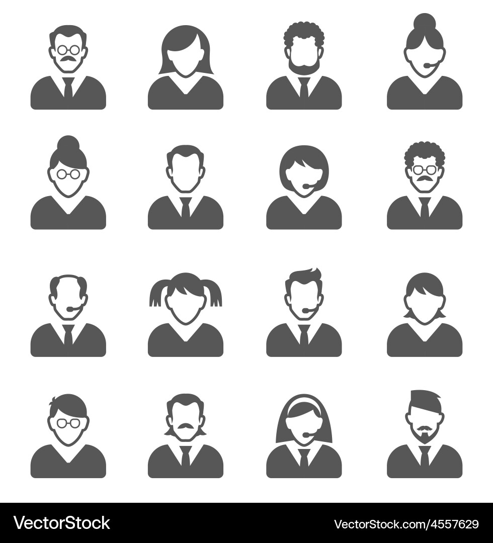 User icons Royalty Free Vector Image - VectorStock
