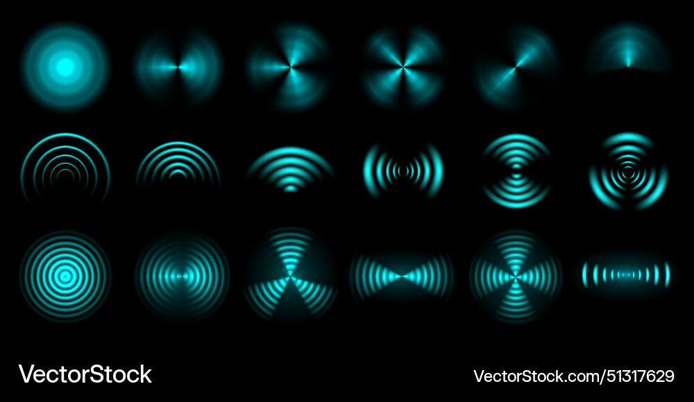 Wireless signal waves futuristic sound wave Vector Image