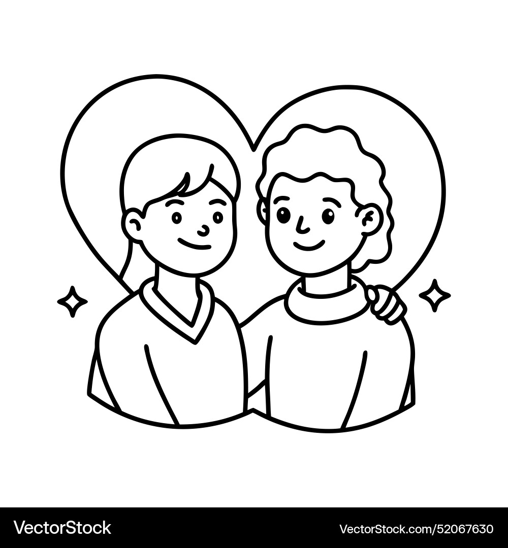 Friendship day icon silhouette style Royalty Free Vector