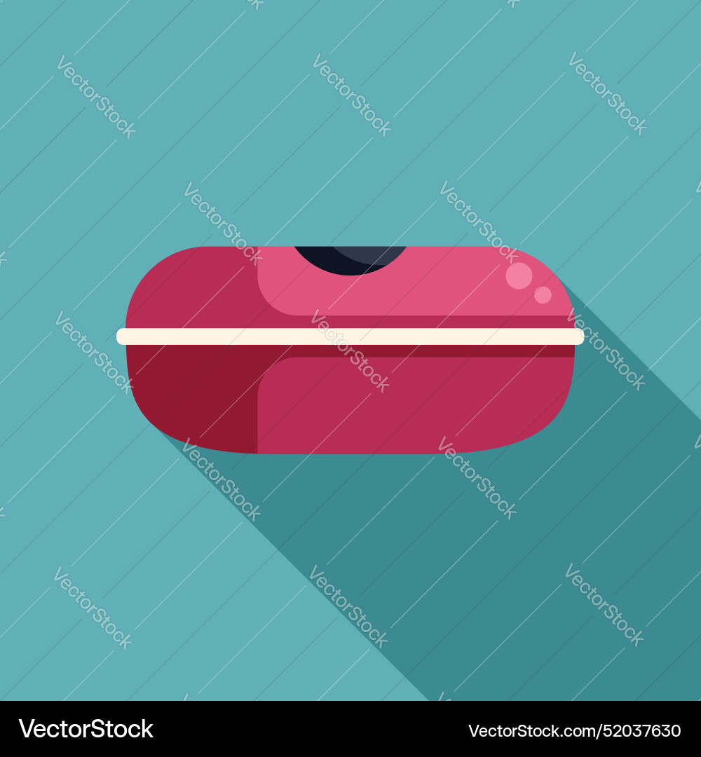 Inflatable boat floating on water surface Vector Image