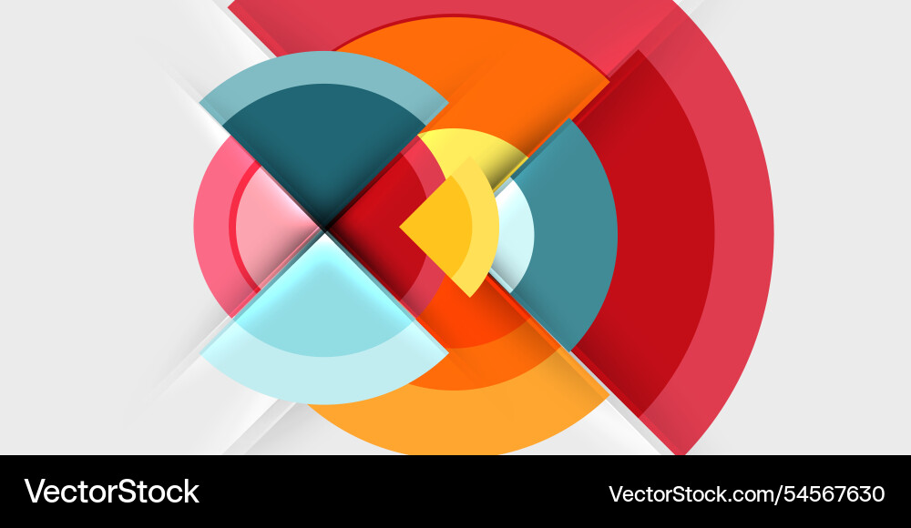 Techno circles and semi Royalty Free Vector Image