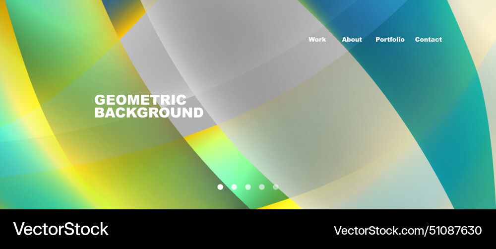 Vibrant geometric backdrop with gradient tints Vector Image