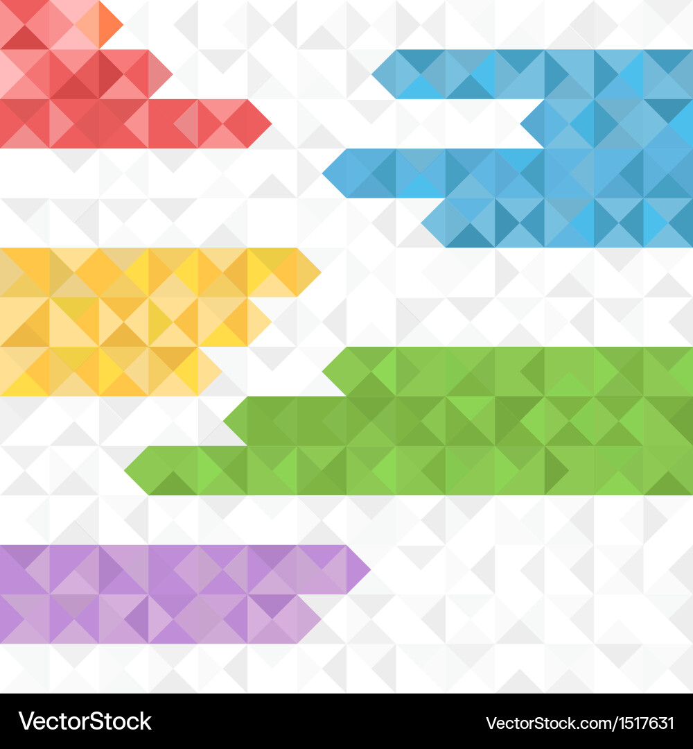 Abstract geometric background of color blocks Vector Image