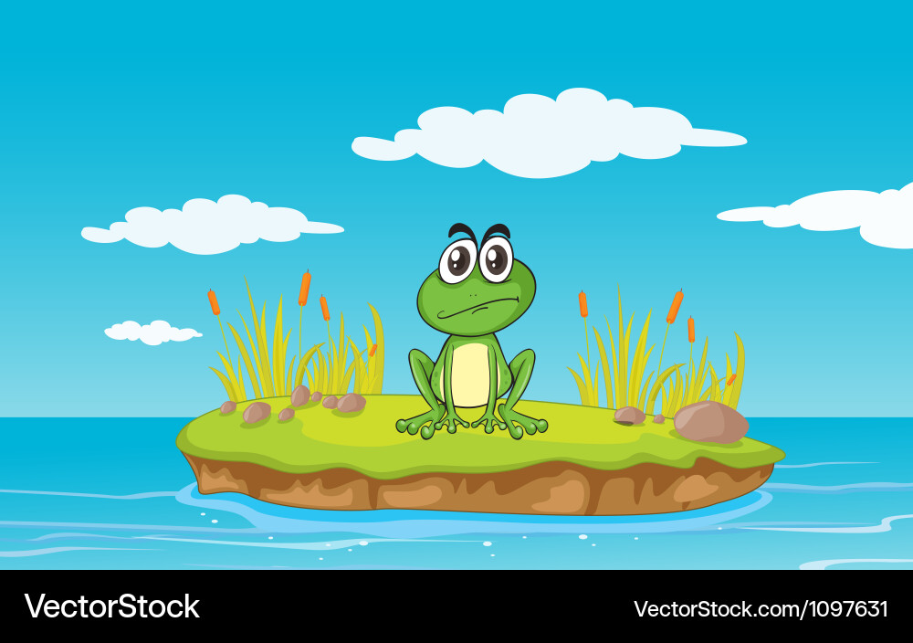 Angry cartoon frog Royalty Free Vector Image - VectorStock