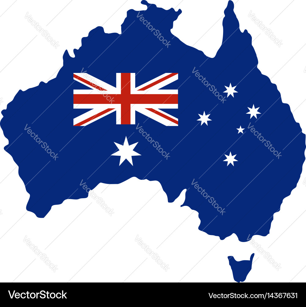 Australia icon isolated Royalty Free Vector Image