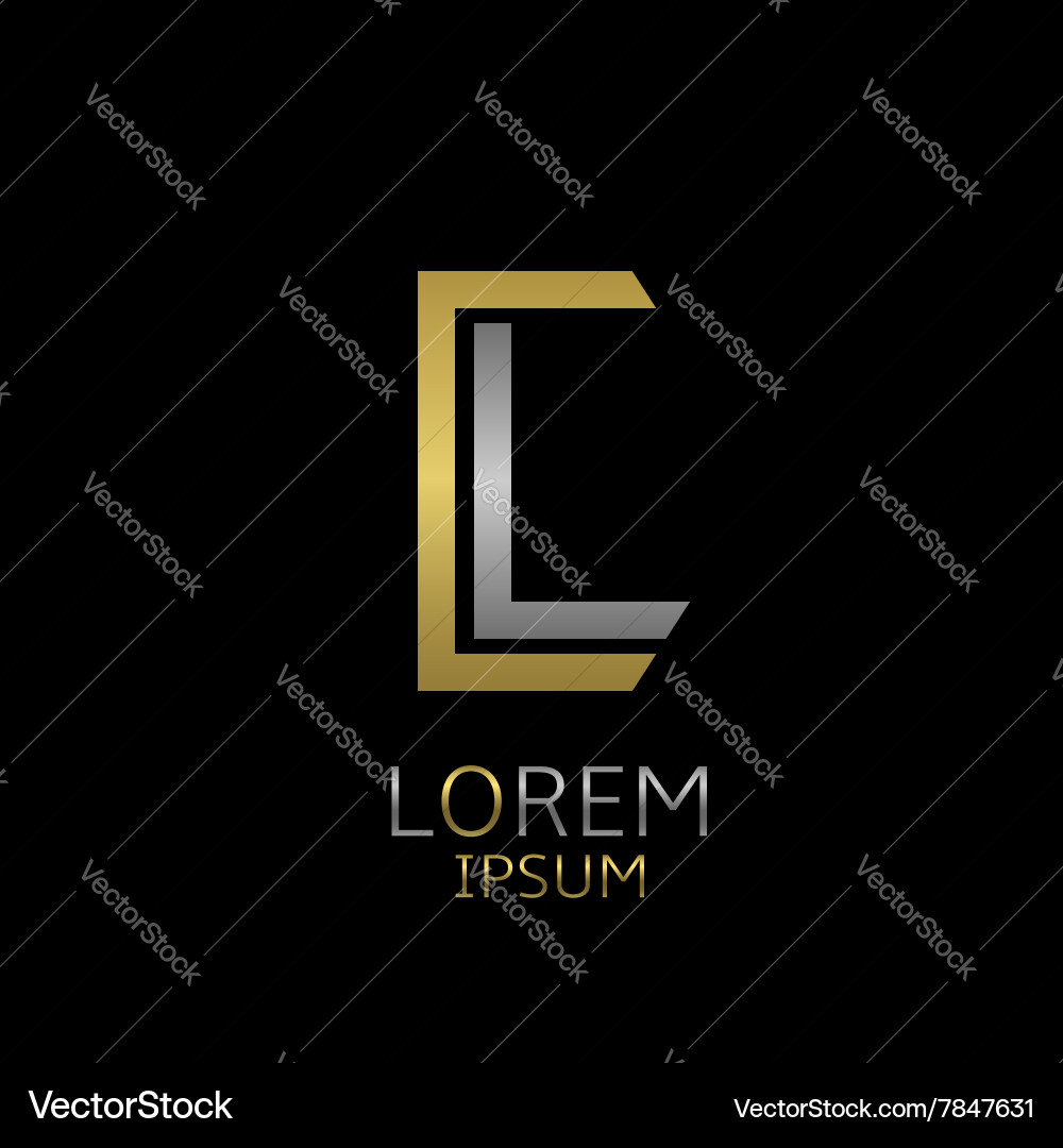 Cl letters logo Royalty Free Vector Image - VectorStock