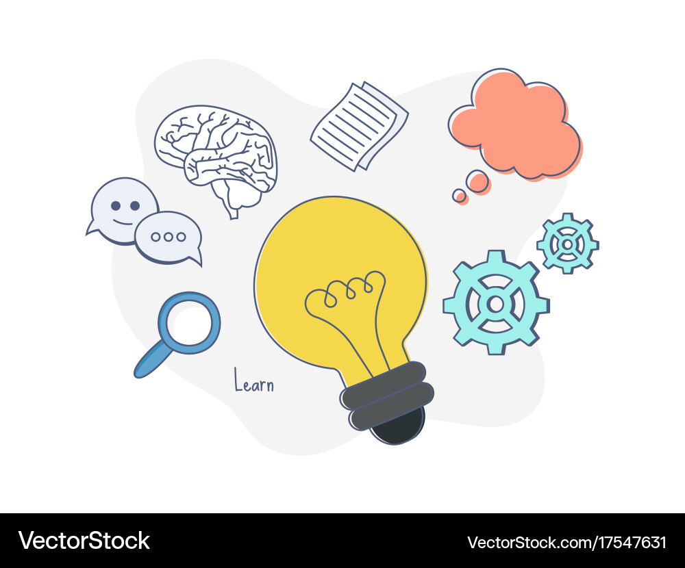 Learn icon Royalty Free Vector Image - VectorStock