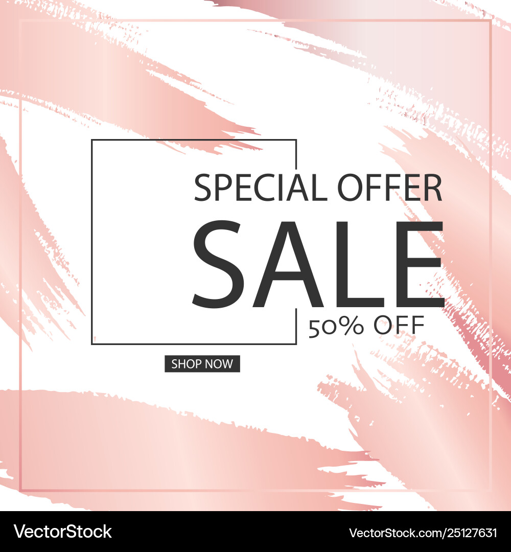 Modern square banner design for social media Vector Image