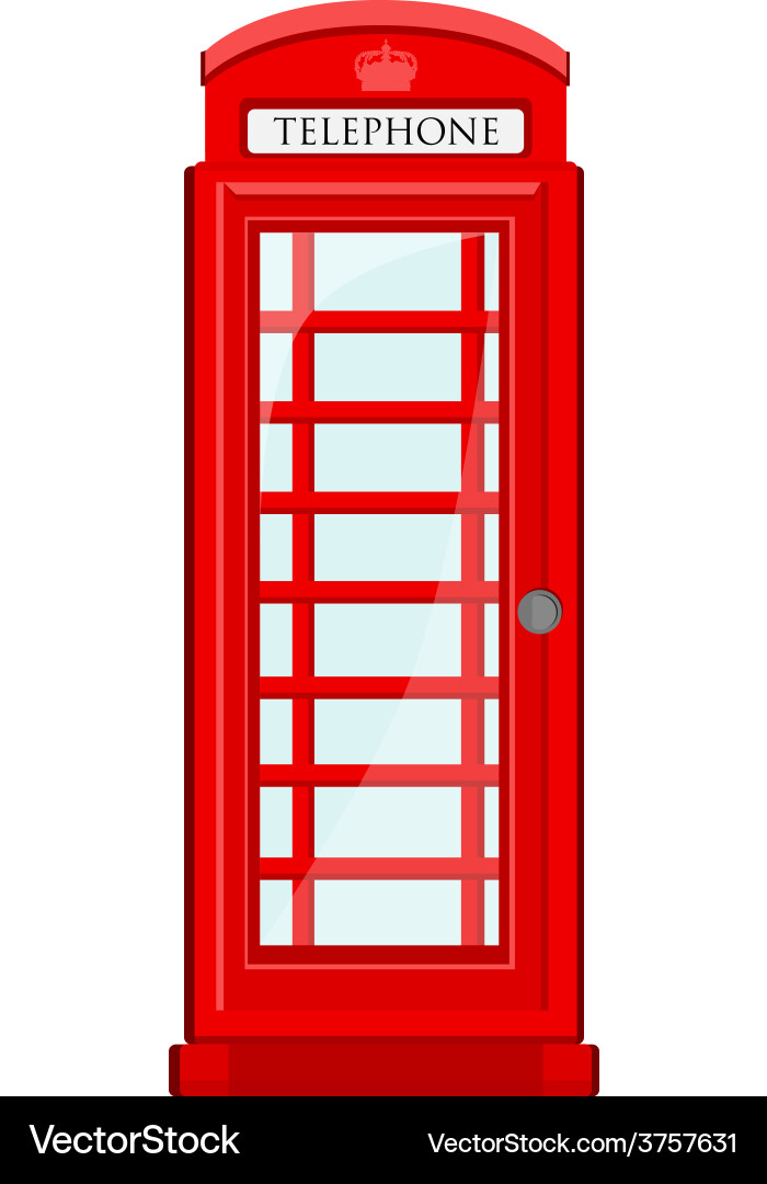 Telephone box Royalty Free Vector Image - VectorStock