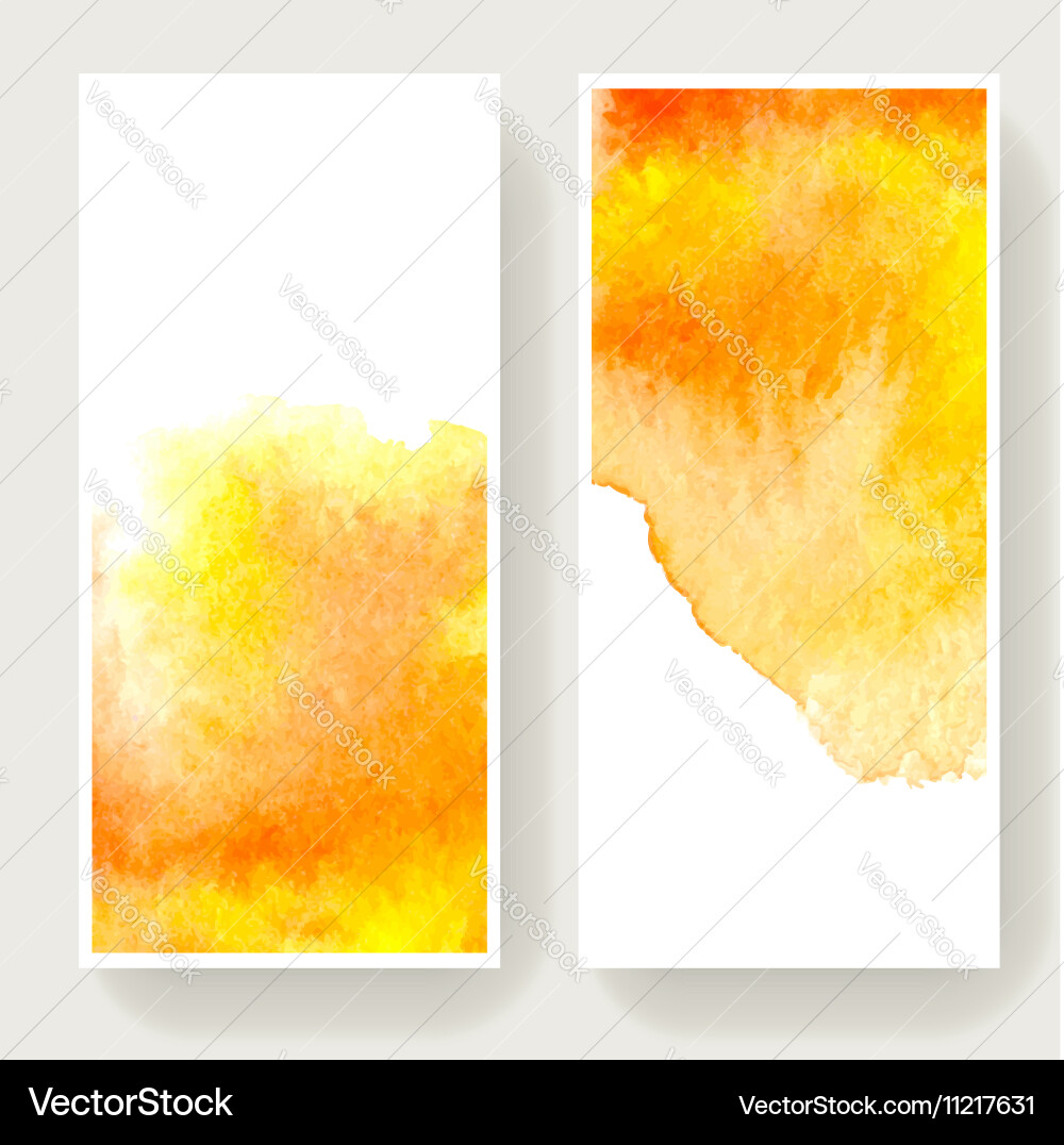 Watercolor Splash Banners Royalty Free Vector Image