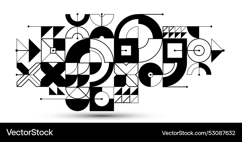 Abstract geometric background tech engineering Vector Image