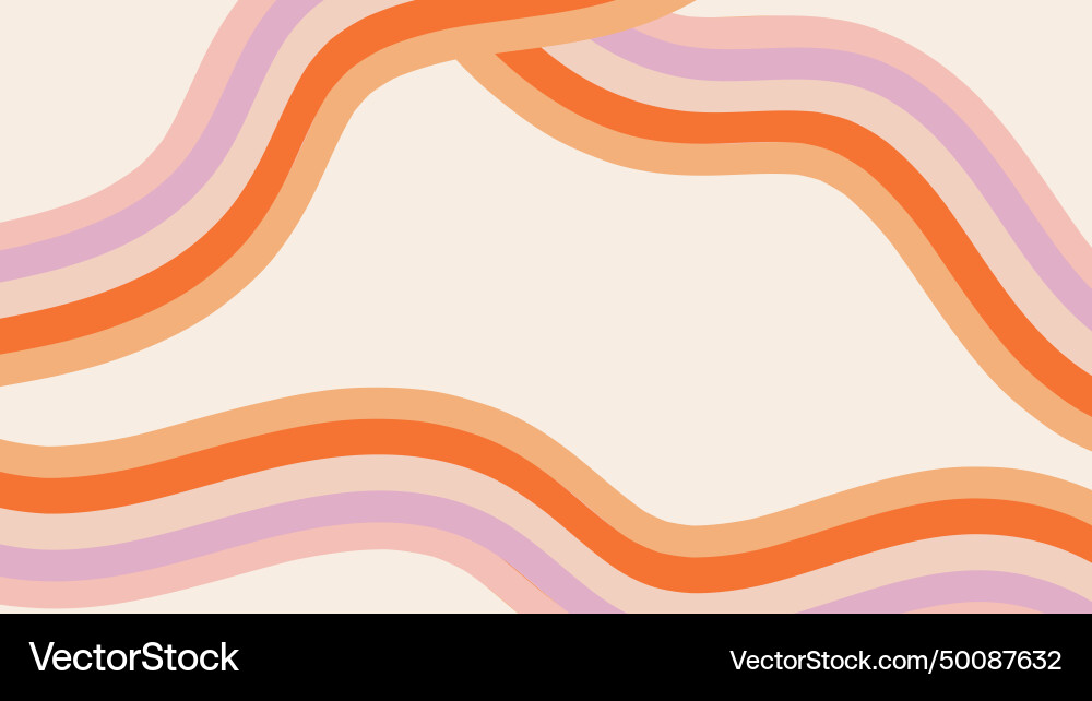 Abstract hand drawn background in groovy Vector Image