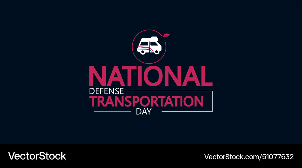 Creative design national defense transportation Vector Image