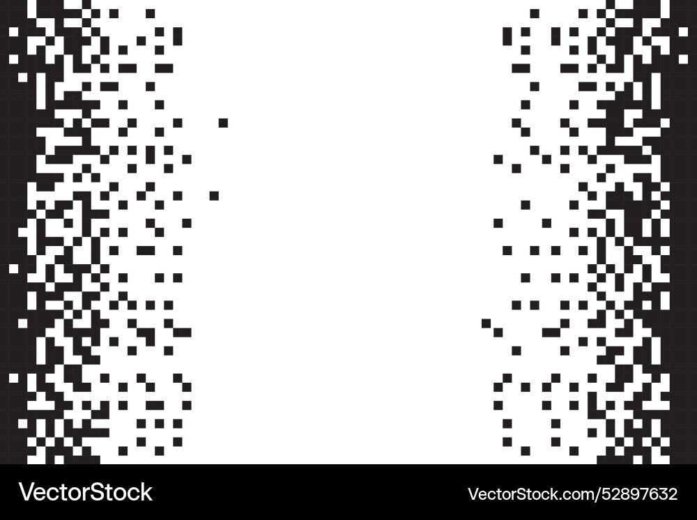 Dissolve pixel disperse blocks dust fragment Vector Image