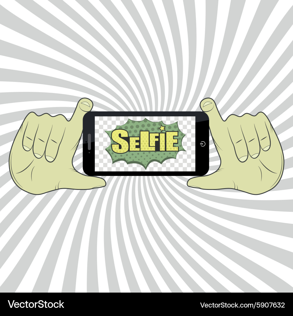 Selfie Royalty Free Vector Image - VectorStock