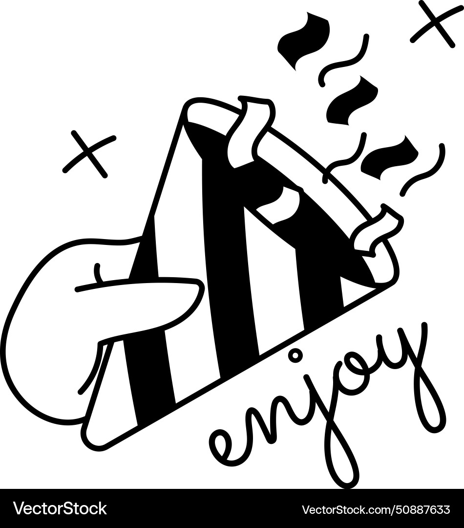 Enjoy party Royalty Free Vector Image - VectorStock