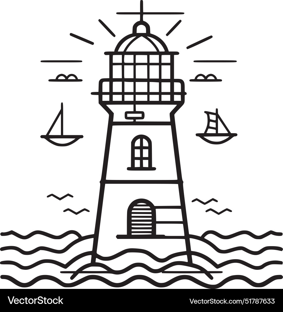 Lighthouse icon Royalty Free Vector Image - VectorStock