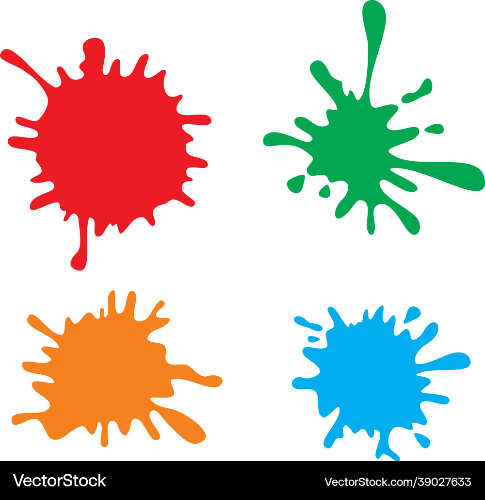 Paint splatters Royalty Free Vector Image - VectorStock