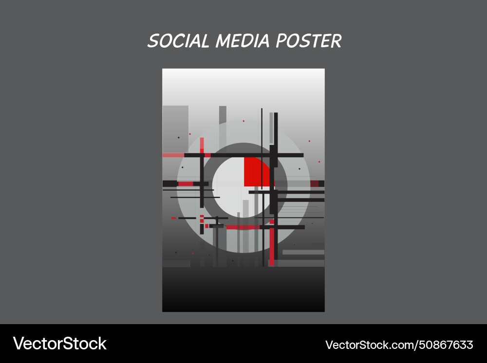 Social media carousel poster Royalty Free Vector Image