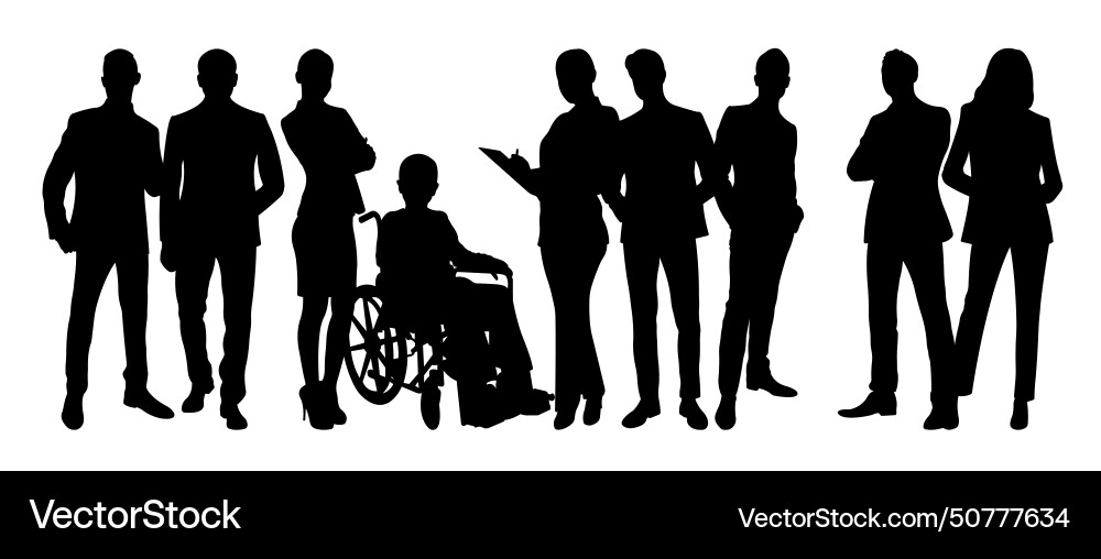 Concept of inclusive business1 Royalty Free Vector Image