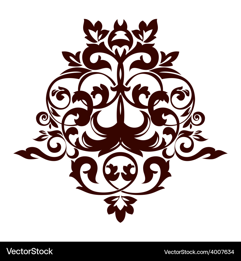 Floral element Royalty Free Vector Image - VectorStock