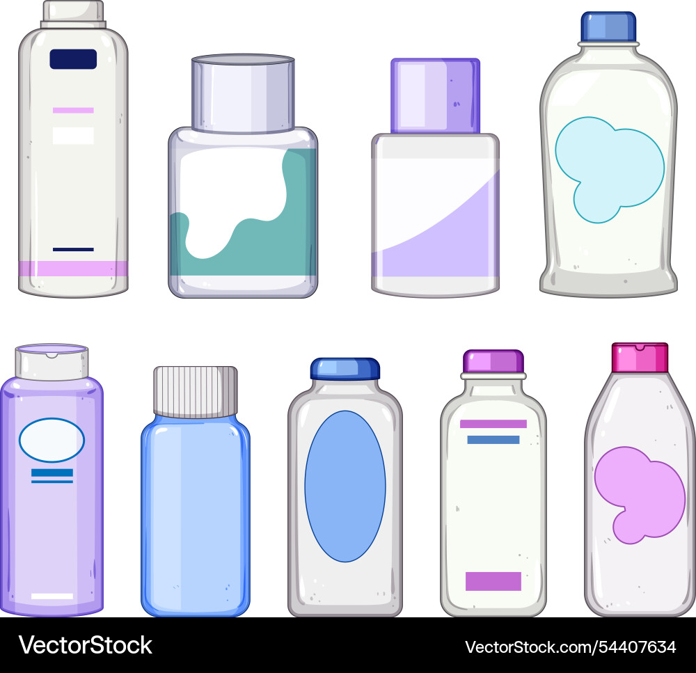 Powder baby set cartoon Royalty Free Vector Image