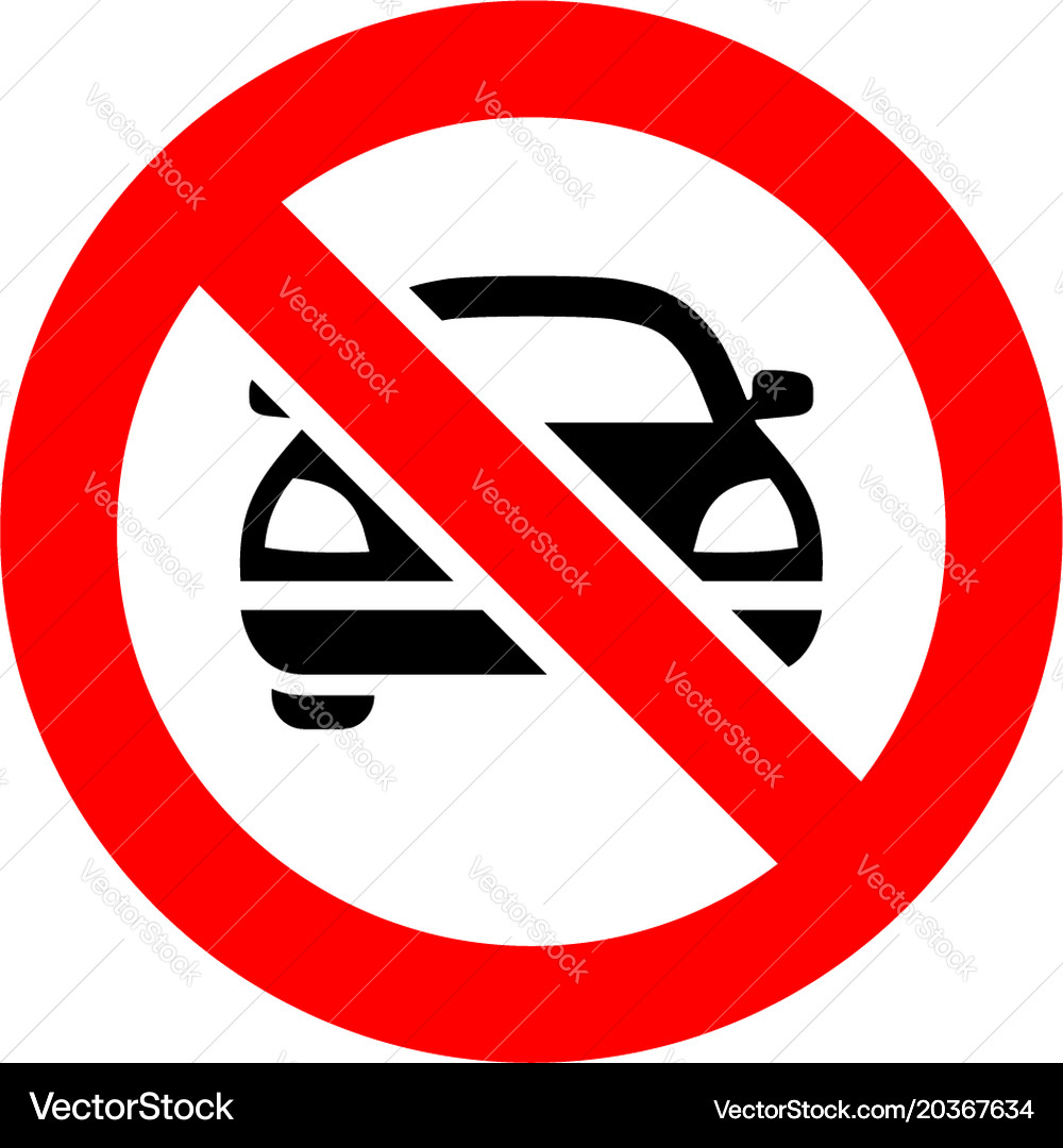 Prohibition red sign Royalty Free Vector Image