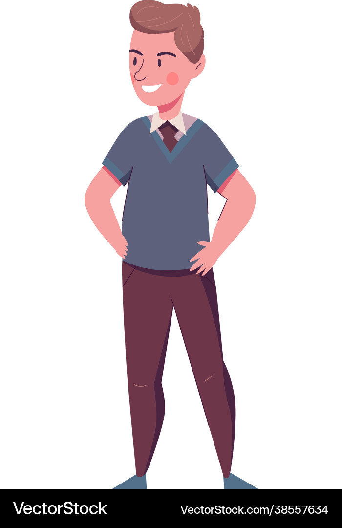 School boy Royalty Free Vector Image - VectorStock