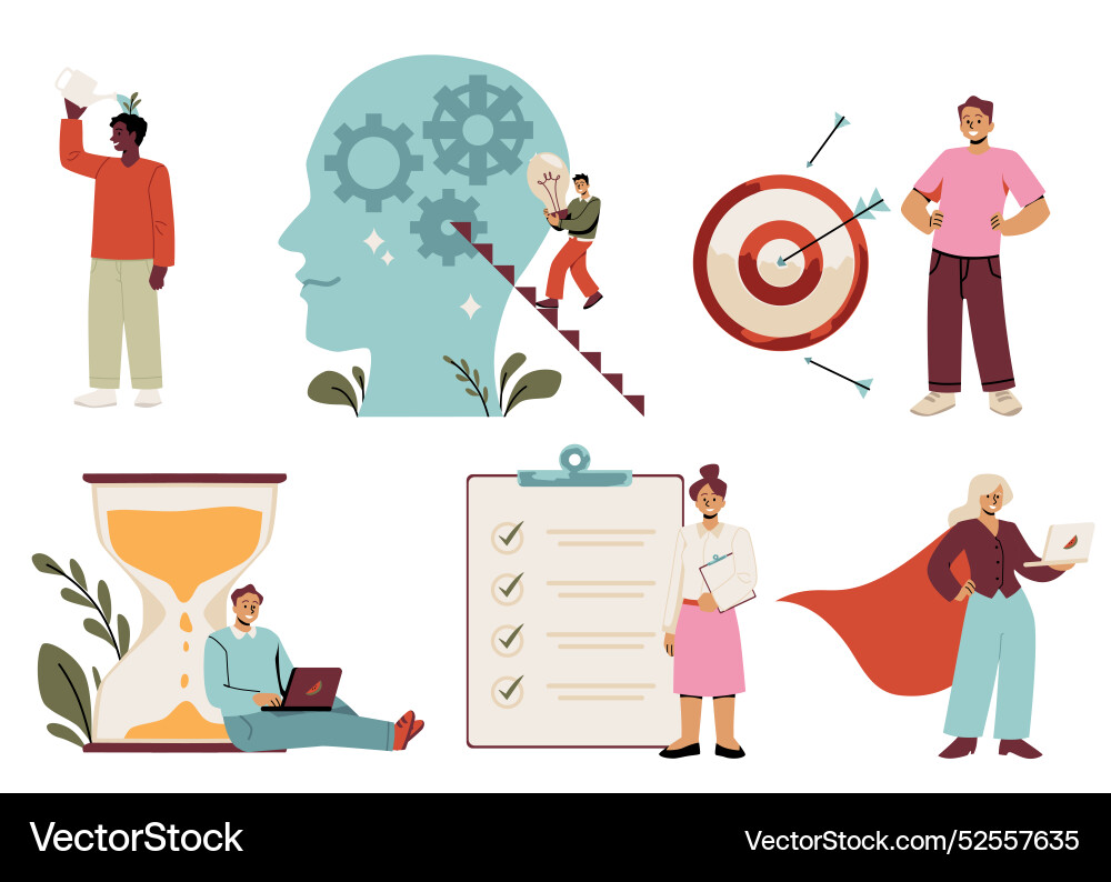 A collection of images dedicated Royalty Free Vector Image