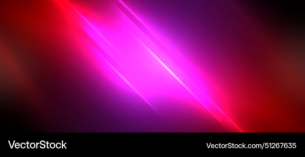 Neon purple and magenta lights on a black backdrop