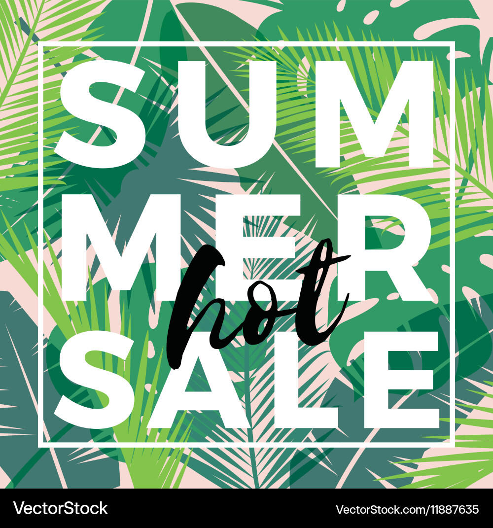 Summer sale design Royalty Free Vector Image - VectorStock