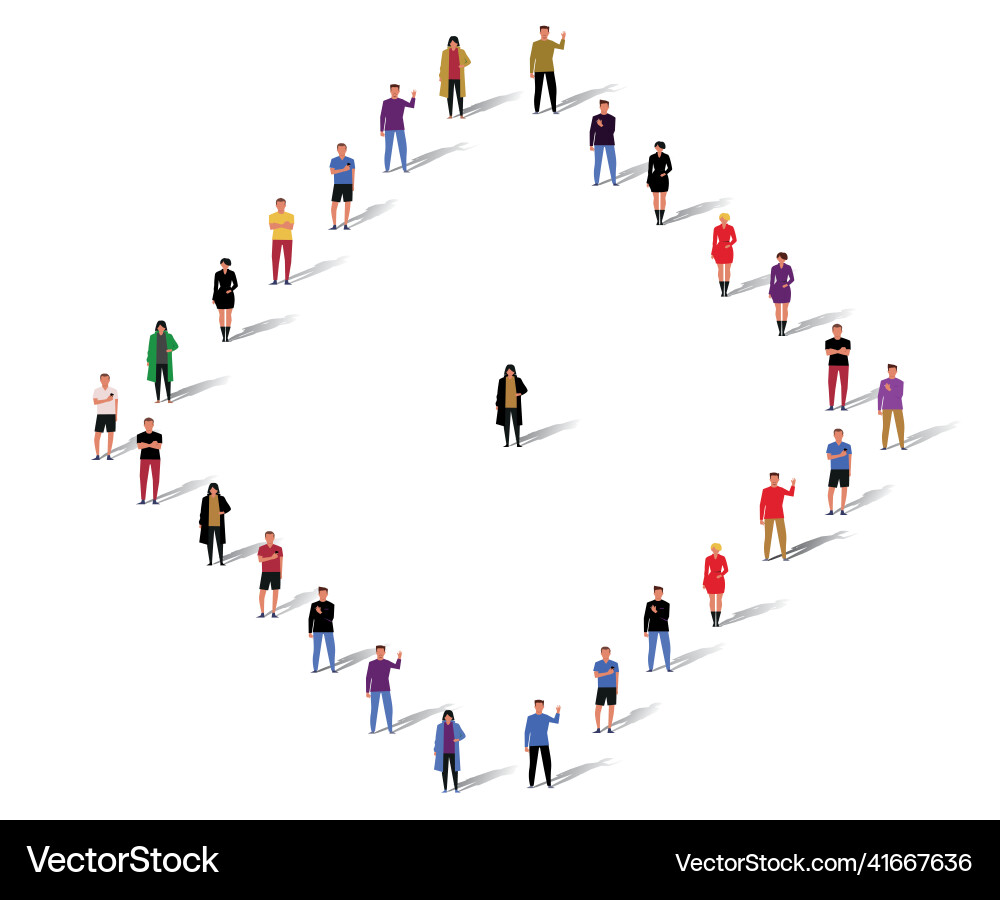 Group of young people graphics Royalty Free Vector Image