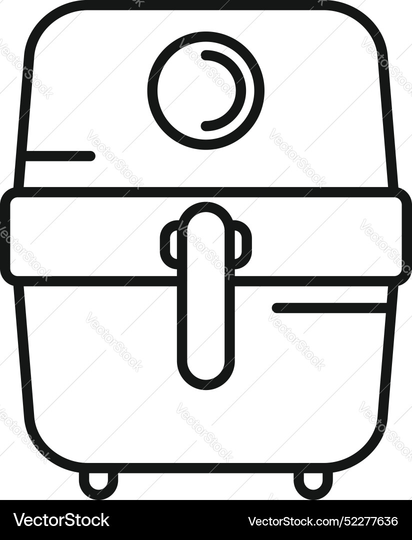 New modern deep fryer machine for cooking icon Vector Image