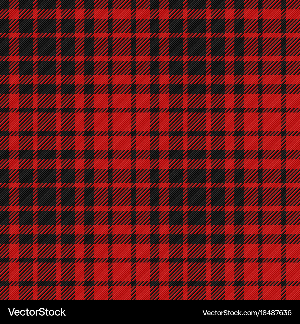Red Flannel Plaid Pattern Royalty Free Vector Image