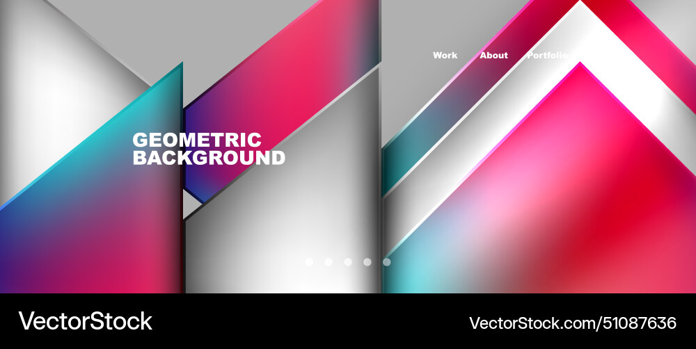 Vibrant geometric pattern with colorful triangles Vector Image