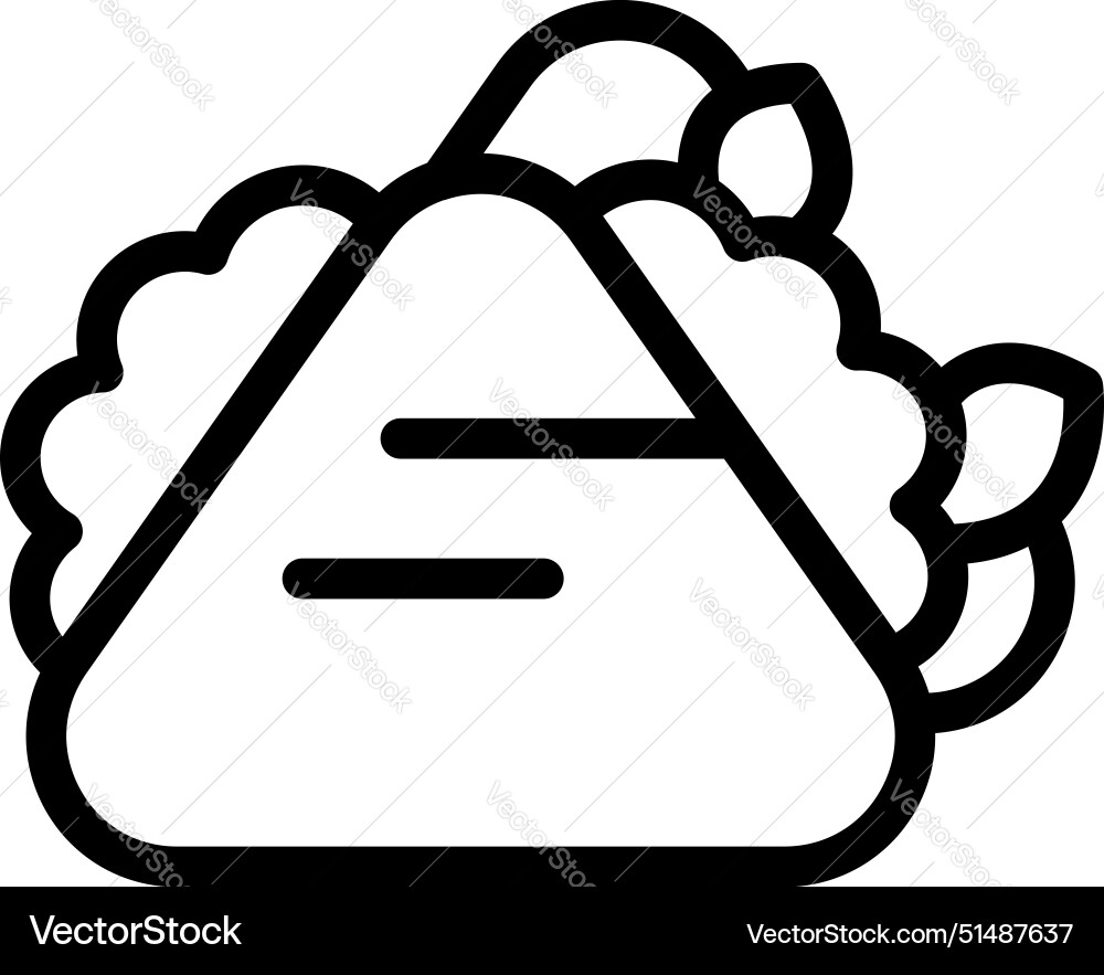 A sandwich icon in line Royalty Free Vector Image