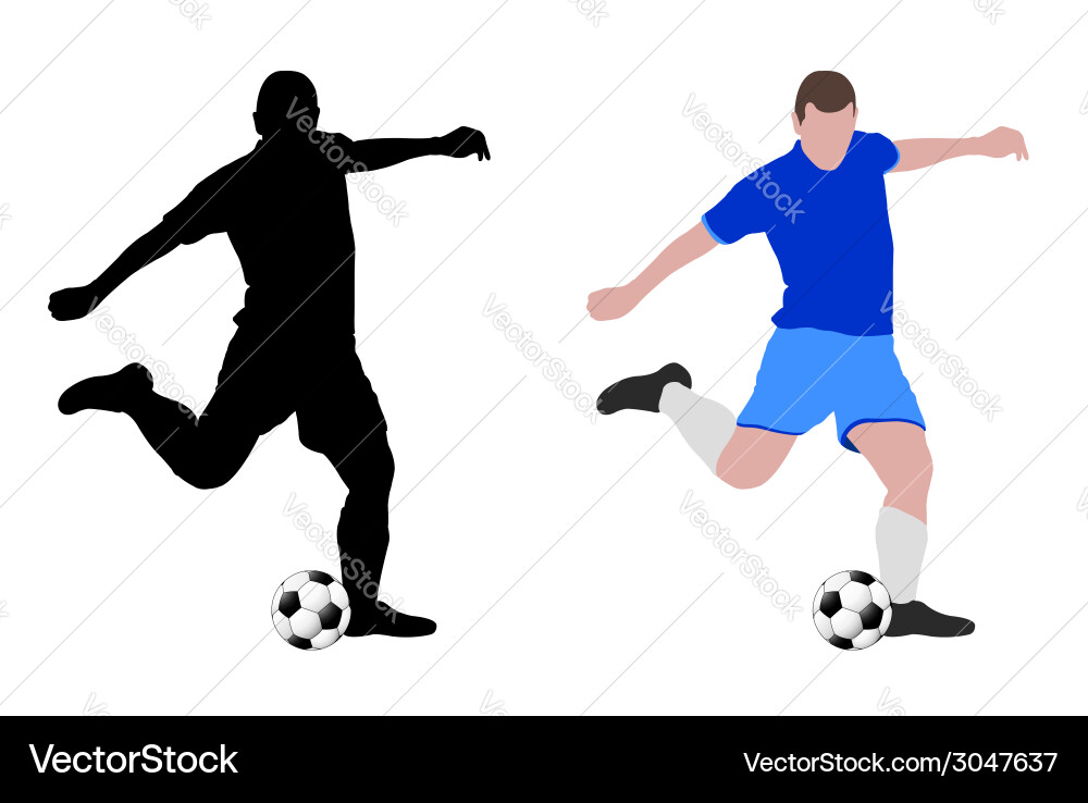 Soccer player Royalty Free Vector Image - VectorStock